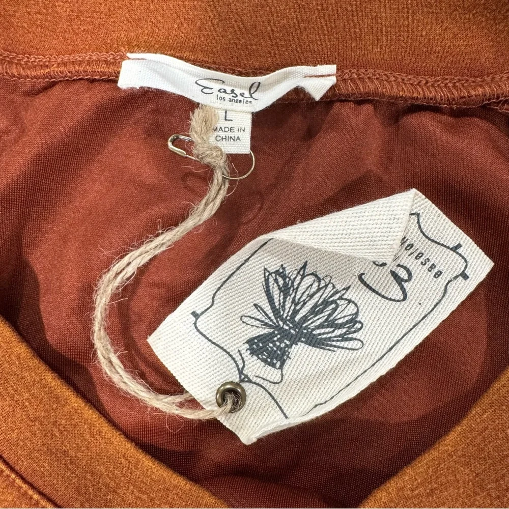 easel | Pants & Jumpsuits | Easel Rust Brown 2piece Pant Set 3013 ...
